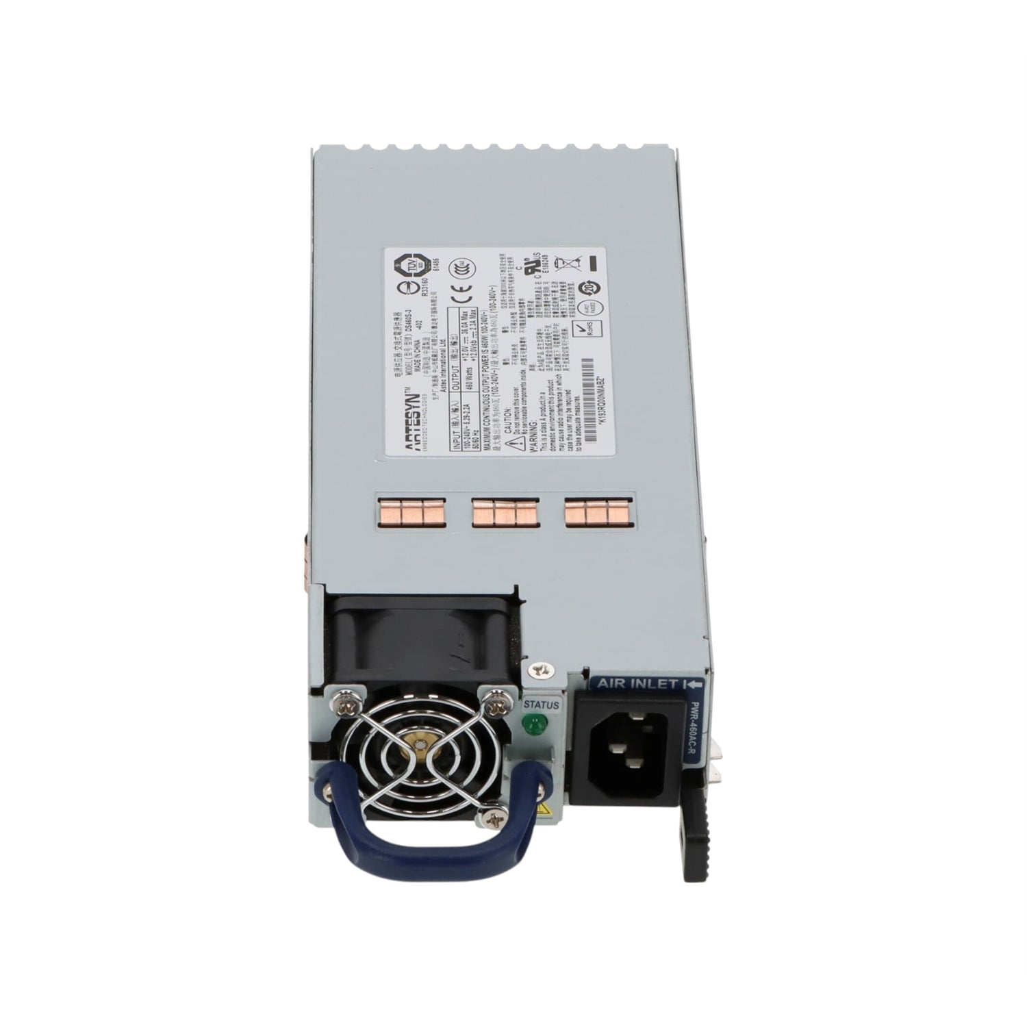 Arista PWR-460AC-R | 460W AC hot-swap PSU | airflow: rear-to-front (R2 ...