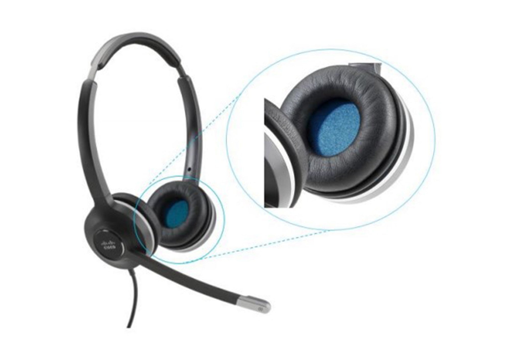 Cisco CP-HS-W-5EC8 | Ear cushion kit, 8‑pack foam, for 520/530 Series ...