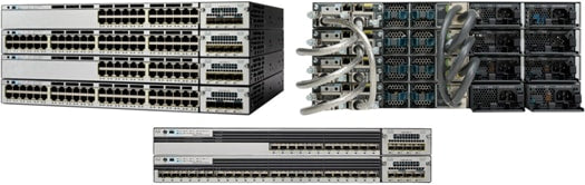 Cisco WS-C3560X-48PF-S | 48x 1G RJ45 PoE+ (30W) | modular uplinks: 4x1 ...
